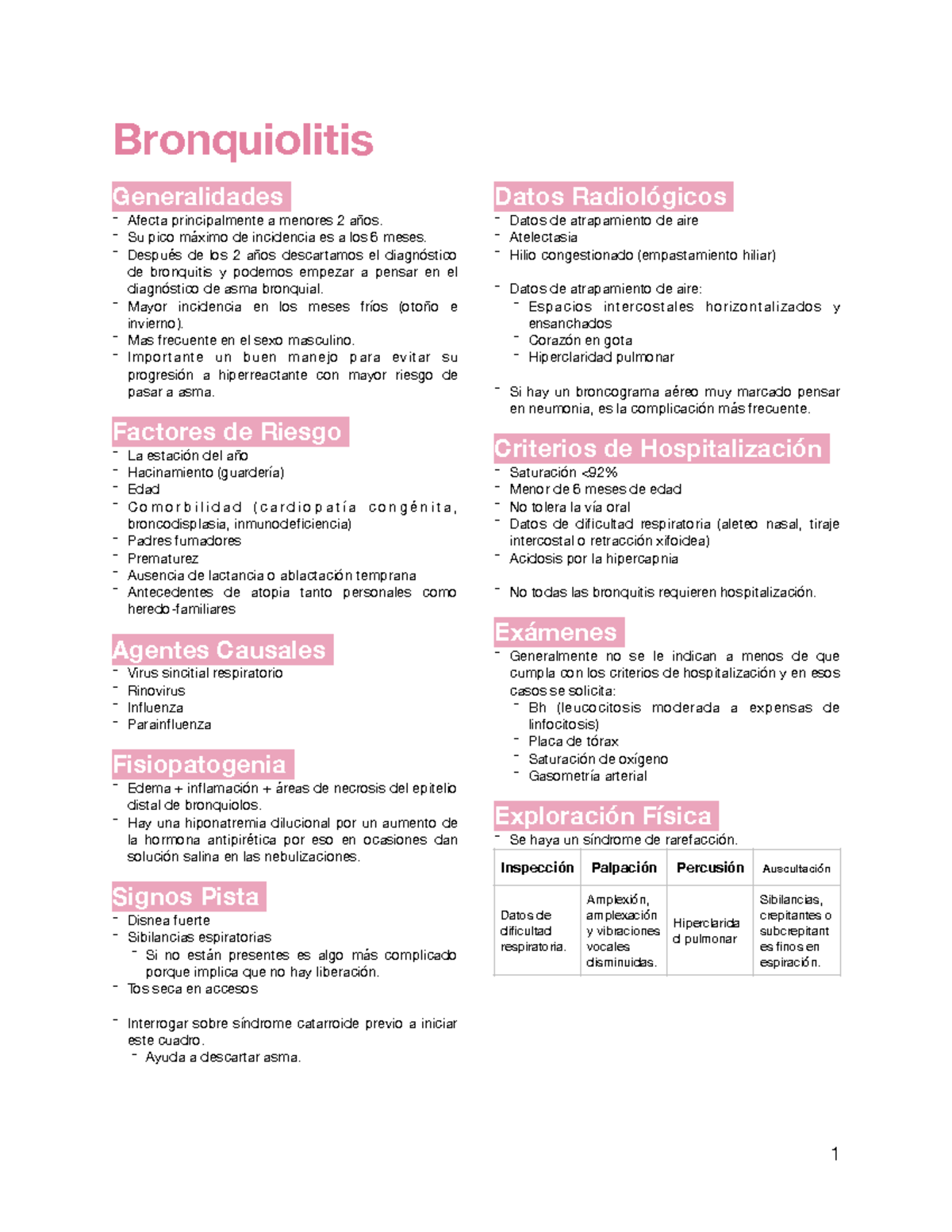 Bronquiolitis Pediatría Salud Y Enfermedad Del Niño Y Del