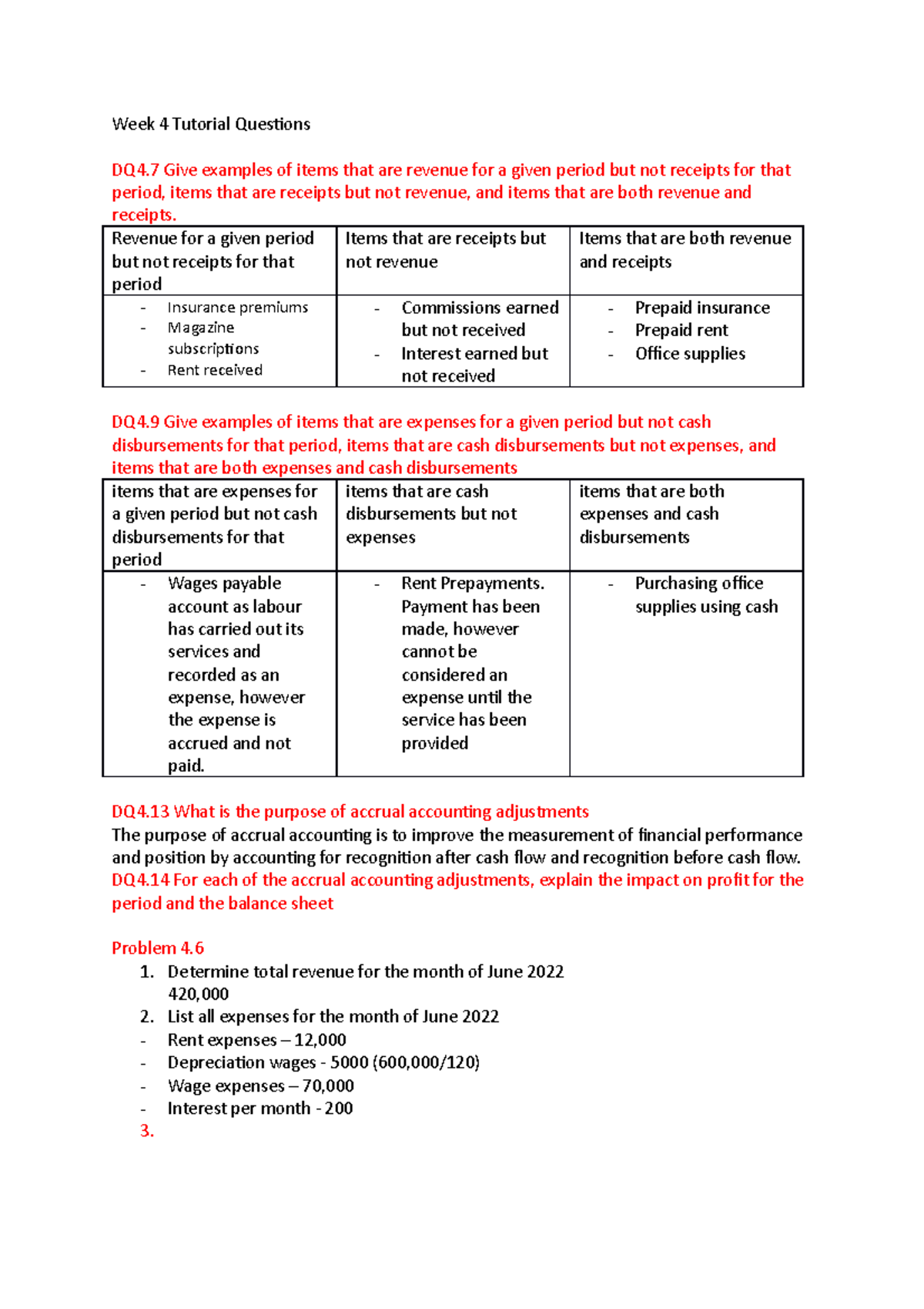 Week 4 Tutorial Questions 2022 Week 4 Tutorial Questions Dq4 Give Examples Of Items That Are 0247