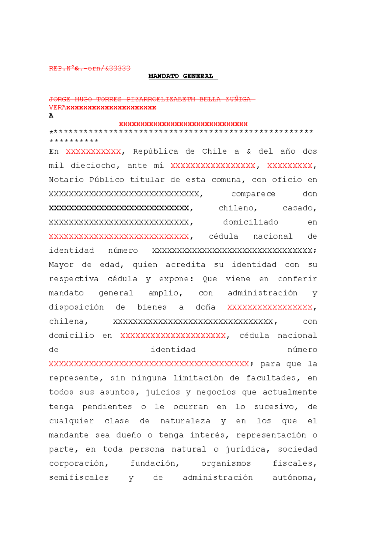 20 Mandatogeneral - formato de mandato general - REP°&.-orn/& MANDATO ...