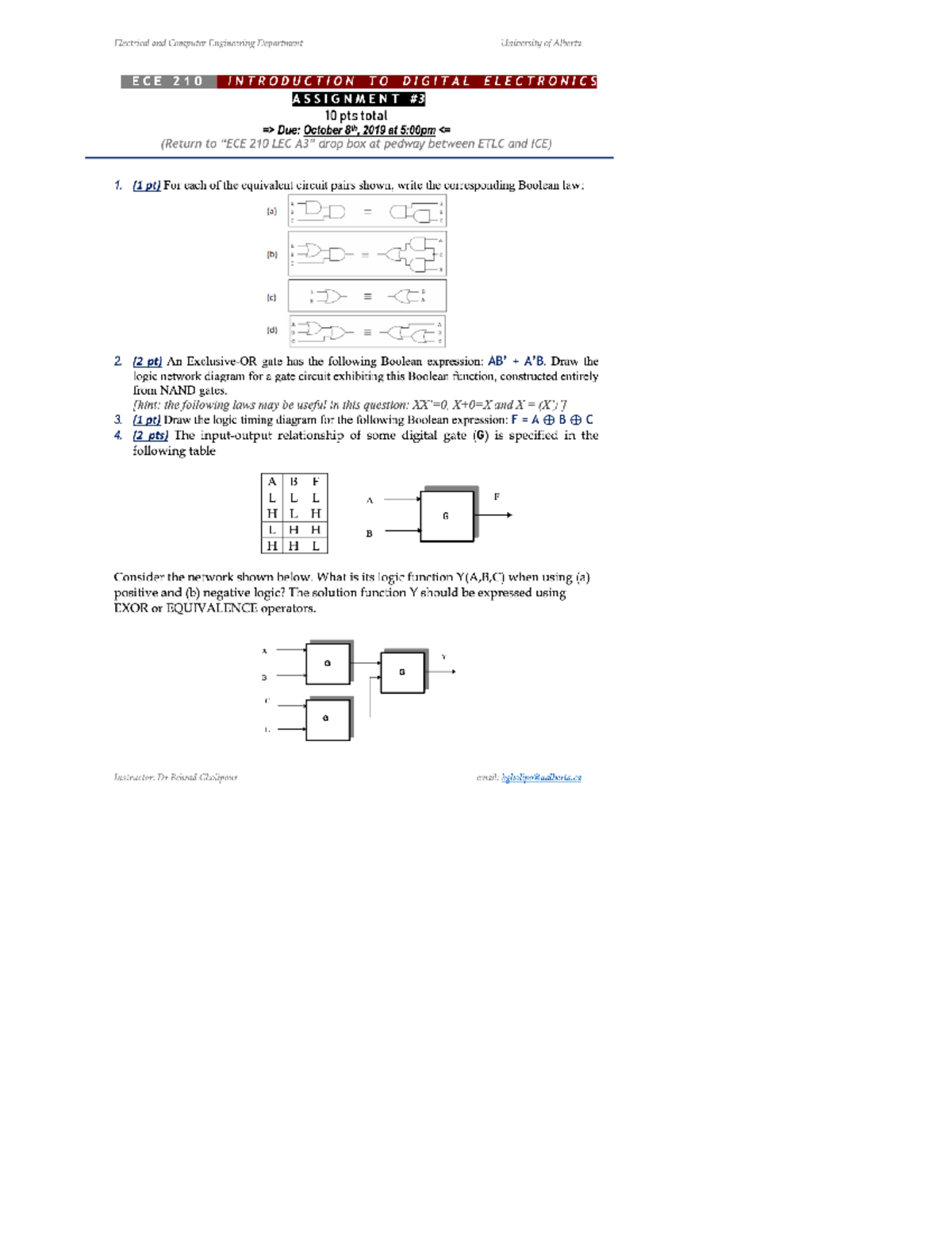 ECE210-A3 - Assignment 3 - ECE 210 Fall 2019 - Ece210 - Studocu