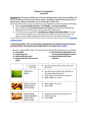 Module 6 Assignment - Module 6 Assignment 30 points Print, make a copy ...