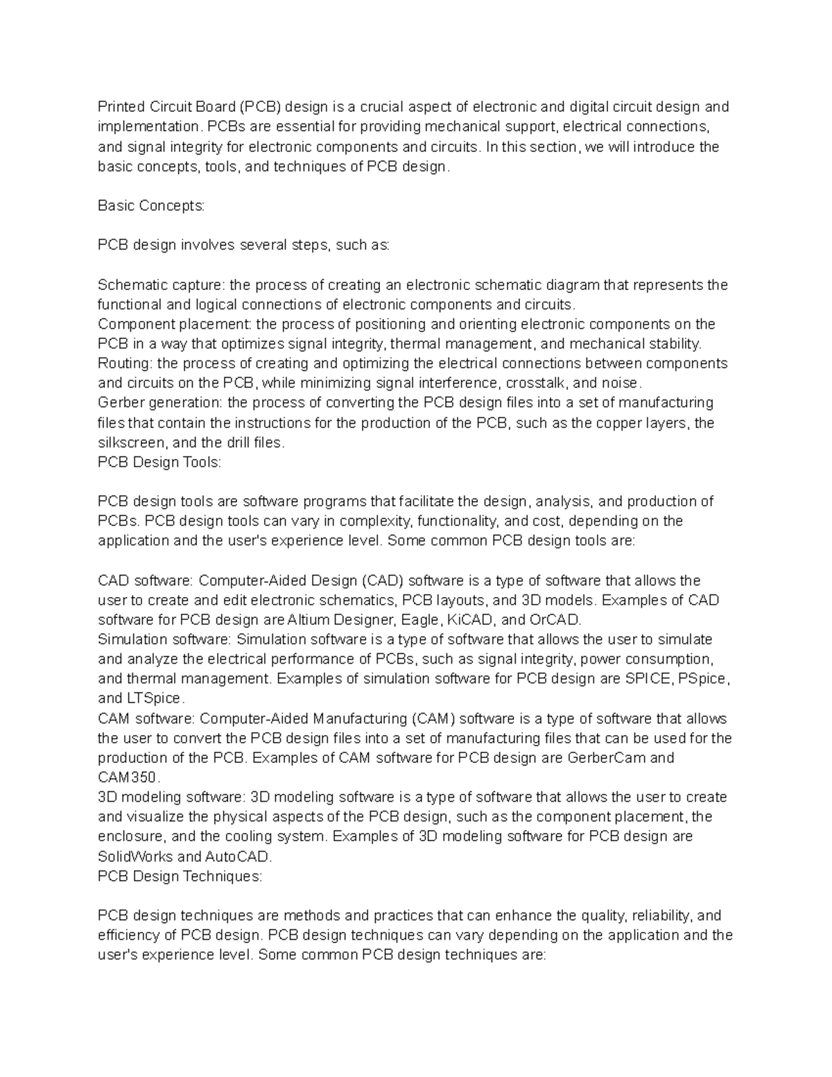 Introduction to PCB Design Tools and Techniques - Printed Circuit Board ...