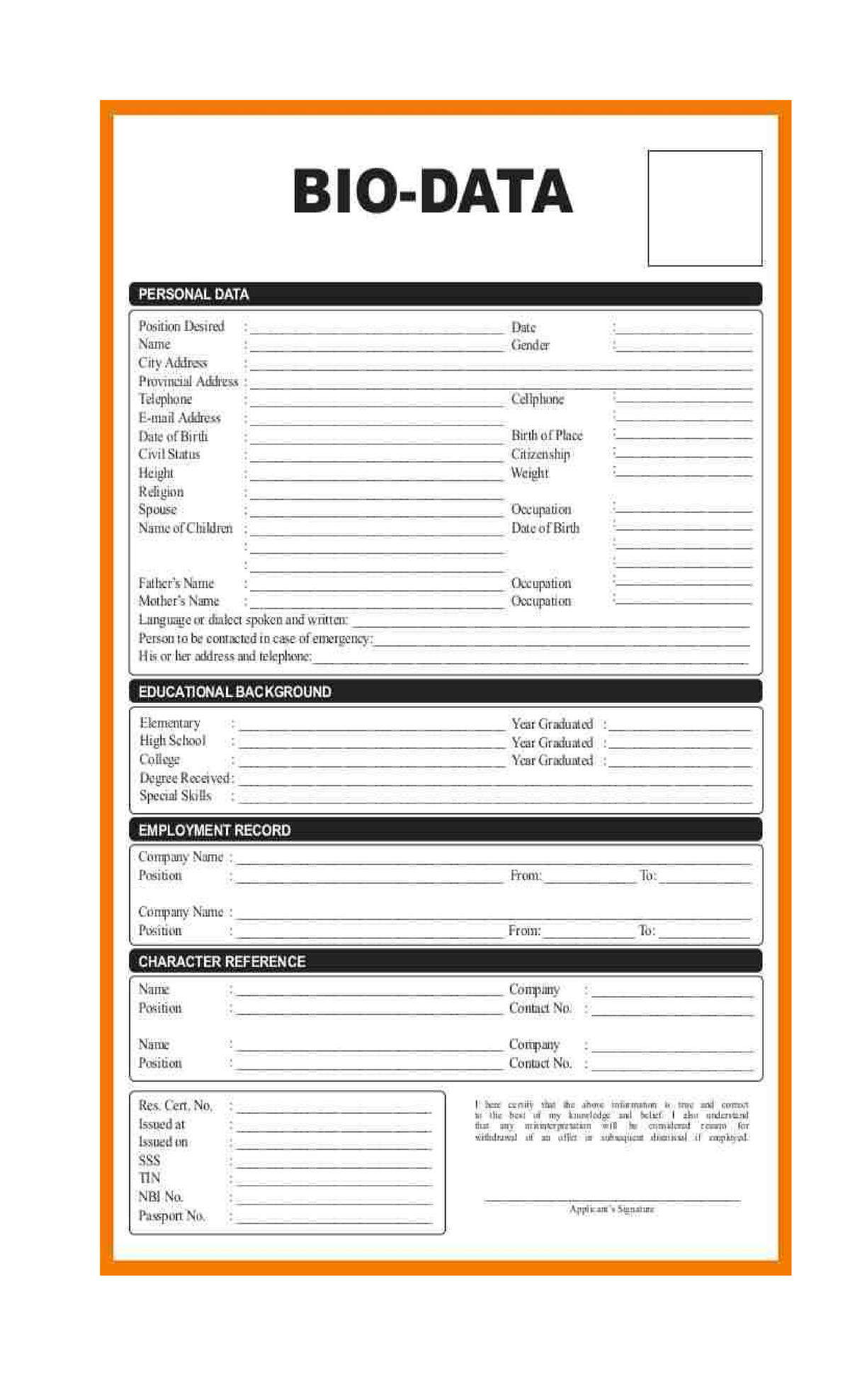 LS-1-ENG-BIO-DATA - for als - General Education - Studocu
