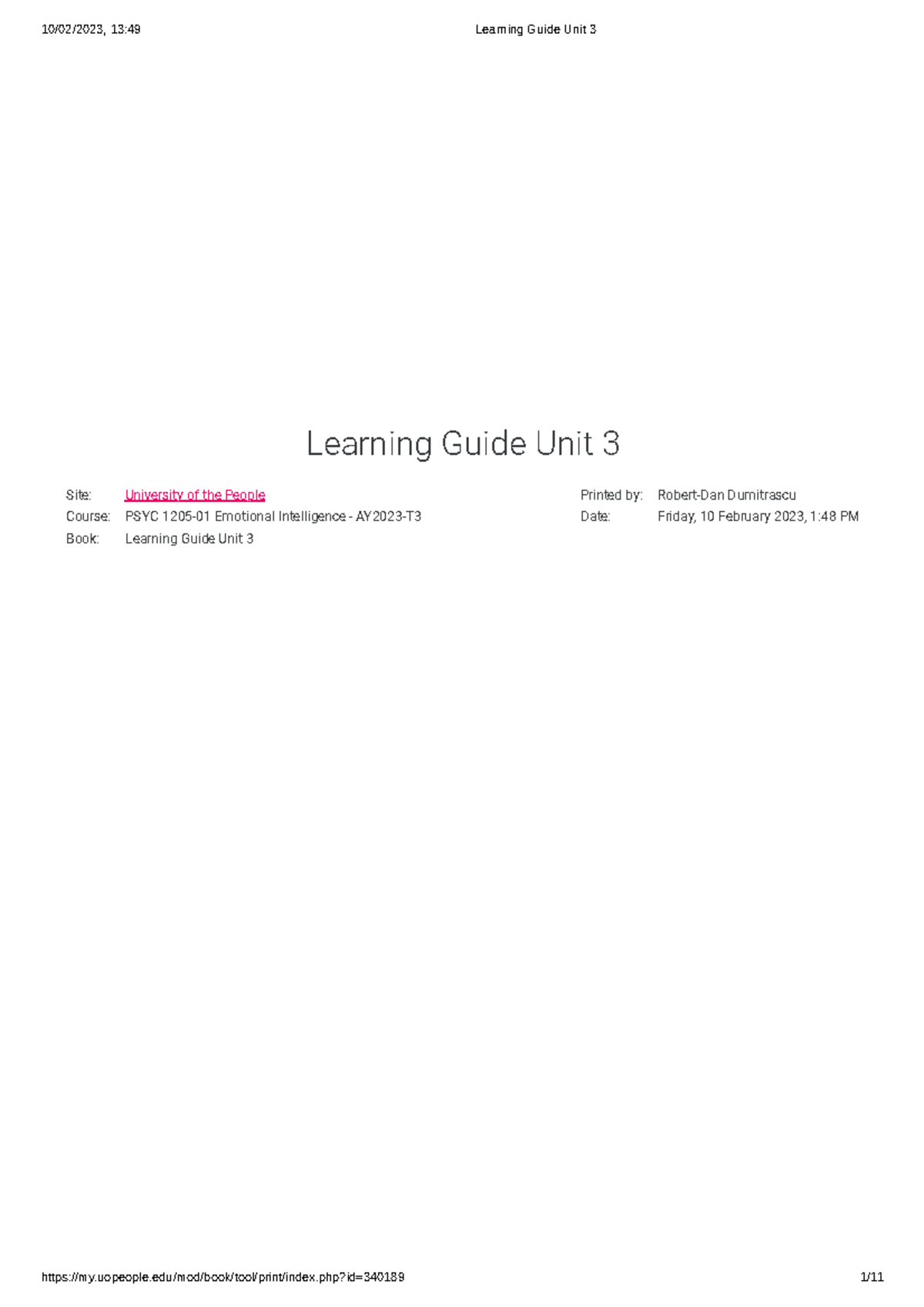 Learning Guide Unit 3 - Apply MBTI preferences and an orientation to show your understanding of ...