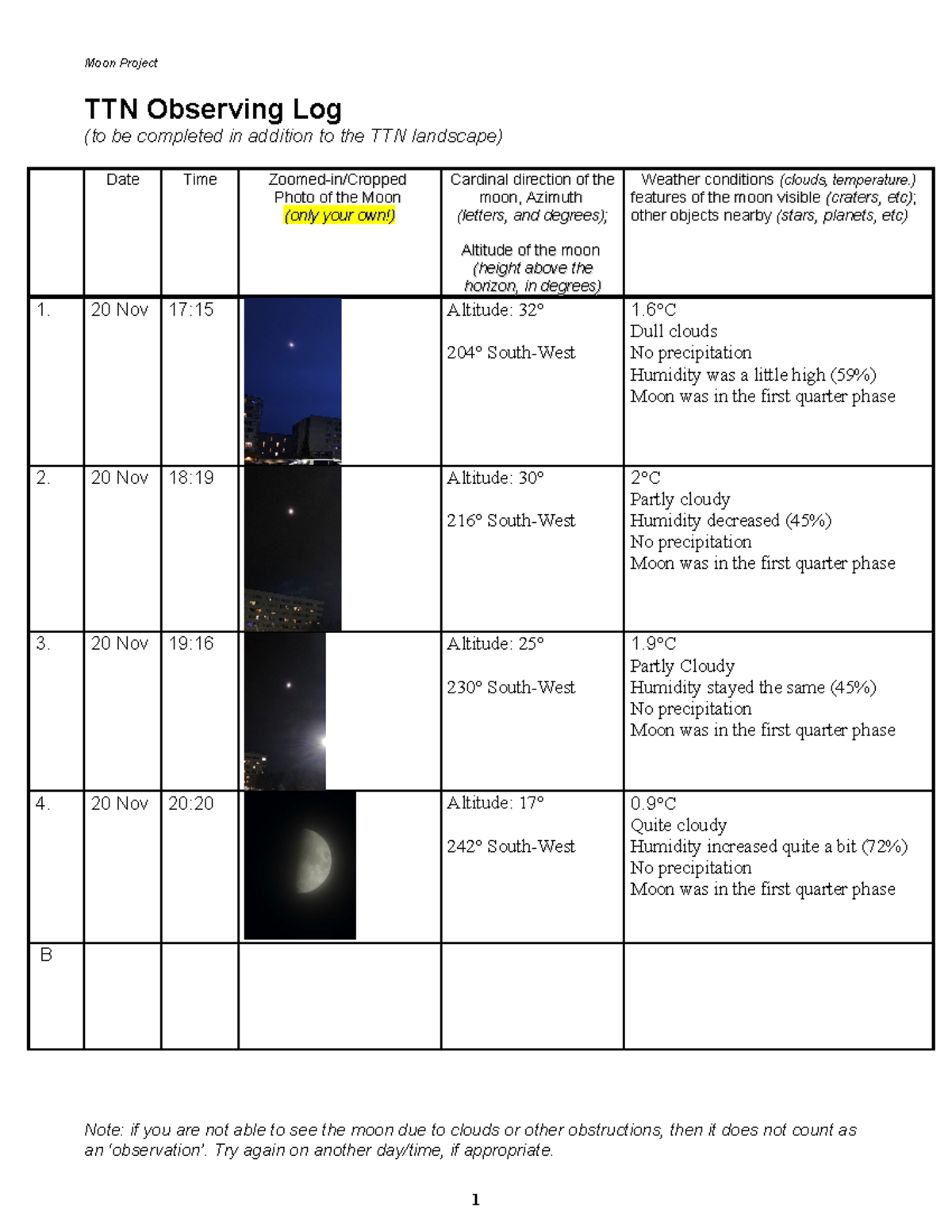 2 Moon Project Logs - Moon Project TTN Observing Log (to be completed ...