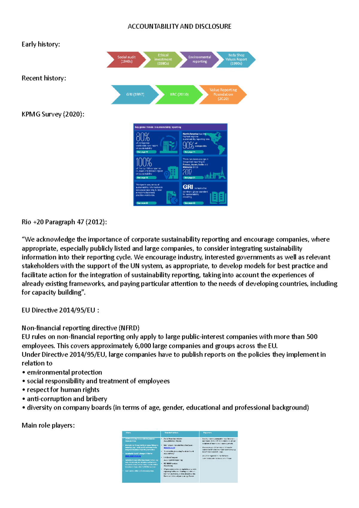 11. Accountability AND Disclosure - ACCOUNTABILITY AND DISCLOSURE Early ...