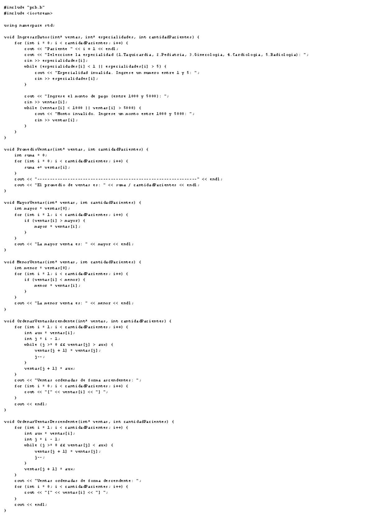 PC2 Ejercicio 1 - asddsa - #include "pch" #include using namespace std; - Studocu