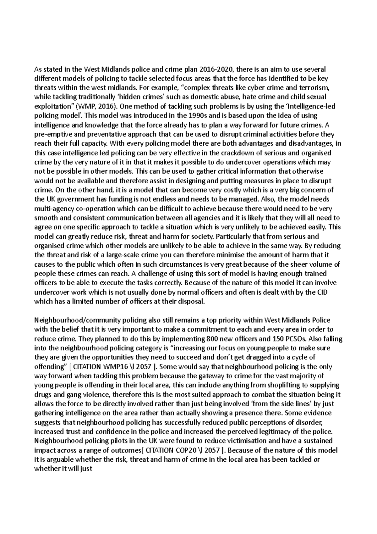 Models Of Policing As Stated In The West Midlands Police And Crime models-of-policing-as-stated-in-the-west-midlands-police-and-crime