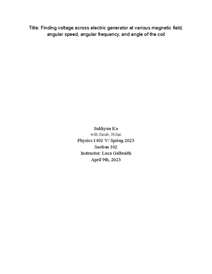 Lab Report Motion Down an Incline - Motion Down an Incline Abstract ...