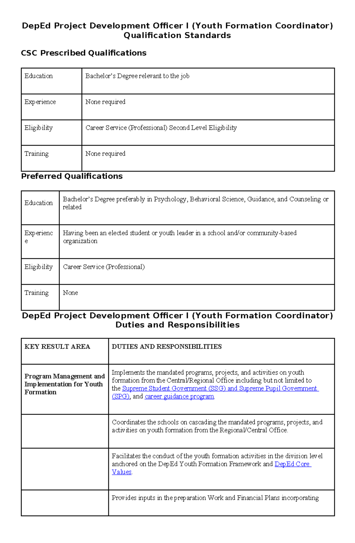 Dep Ed Project Development Officer I - DepEd Project Development ...