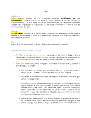 TEMA 2. Condicionamiento clásico - Aprendizaje y condicionamiento ...
