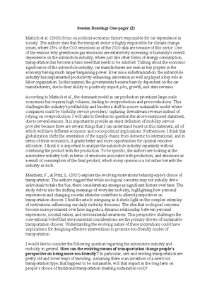 One-pager 5 some info - One pager about session's readings - Castañeda ...