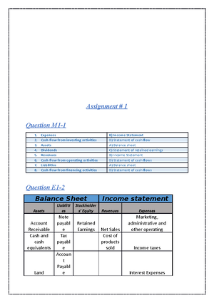 Lecture 1 Assignment - /Financial Accoun琀椀ng and Repor琀椀ng Lecture 1 ...