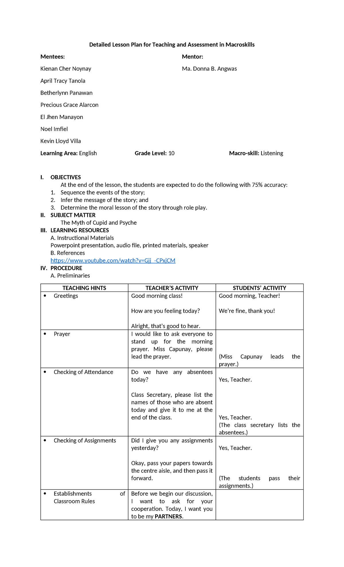 Detailed-Lesson-Plan-for-Teaching-and-Assessment-in-Macroskills 093216 - Detailed Lesson Plan ...