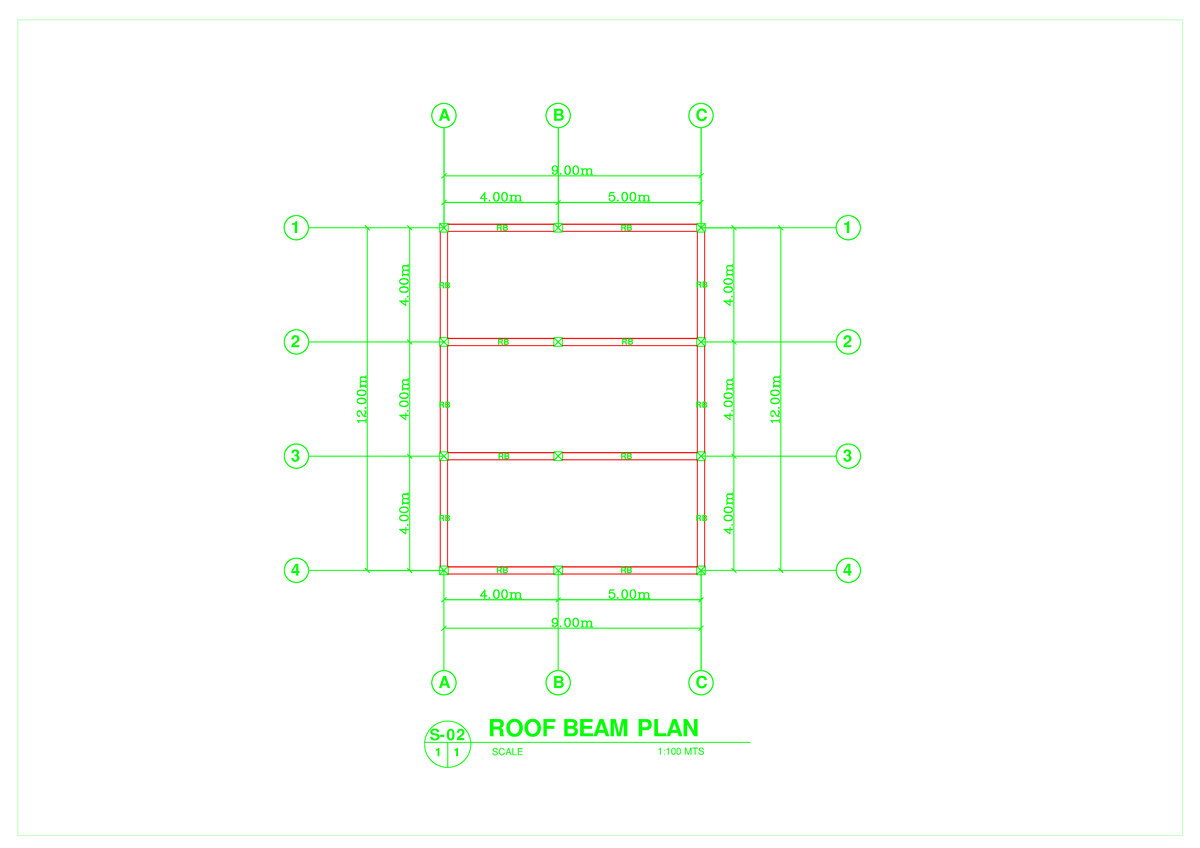 Roof beam plan - it is one of the most important - Mechanical ...