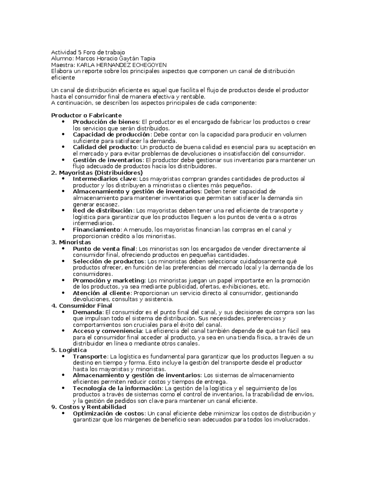 Actividad 5 Foro de trabajo - Actividad 5 Foro de trabajo Alumno ...