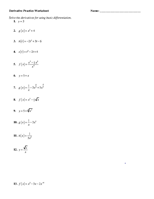 Calculus Review 1cnmf49 pages 9 - 201-103-RE - Calculus 1 WORKSHEET ...