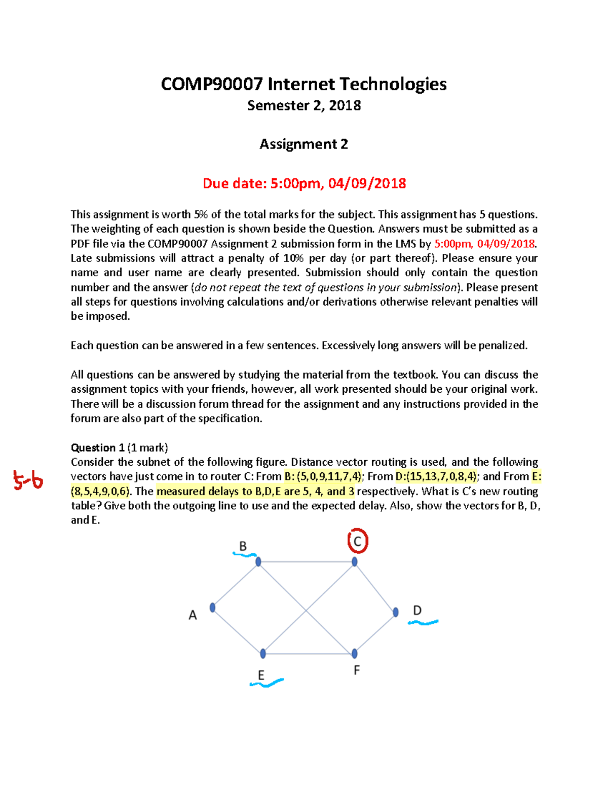 1 - COMP90007 Internet Technologies Semester 2, 2018 Assignment 2 Due date: 5:00pm, 04/09/2018 ...