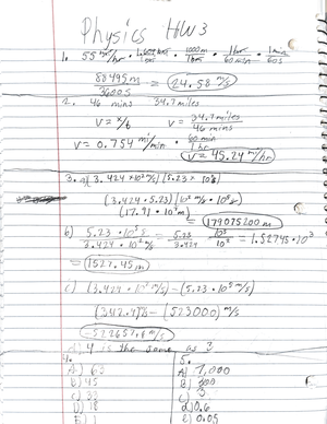 HW 1 - physics - PHYS2A - Studocu