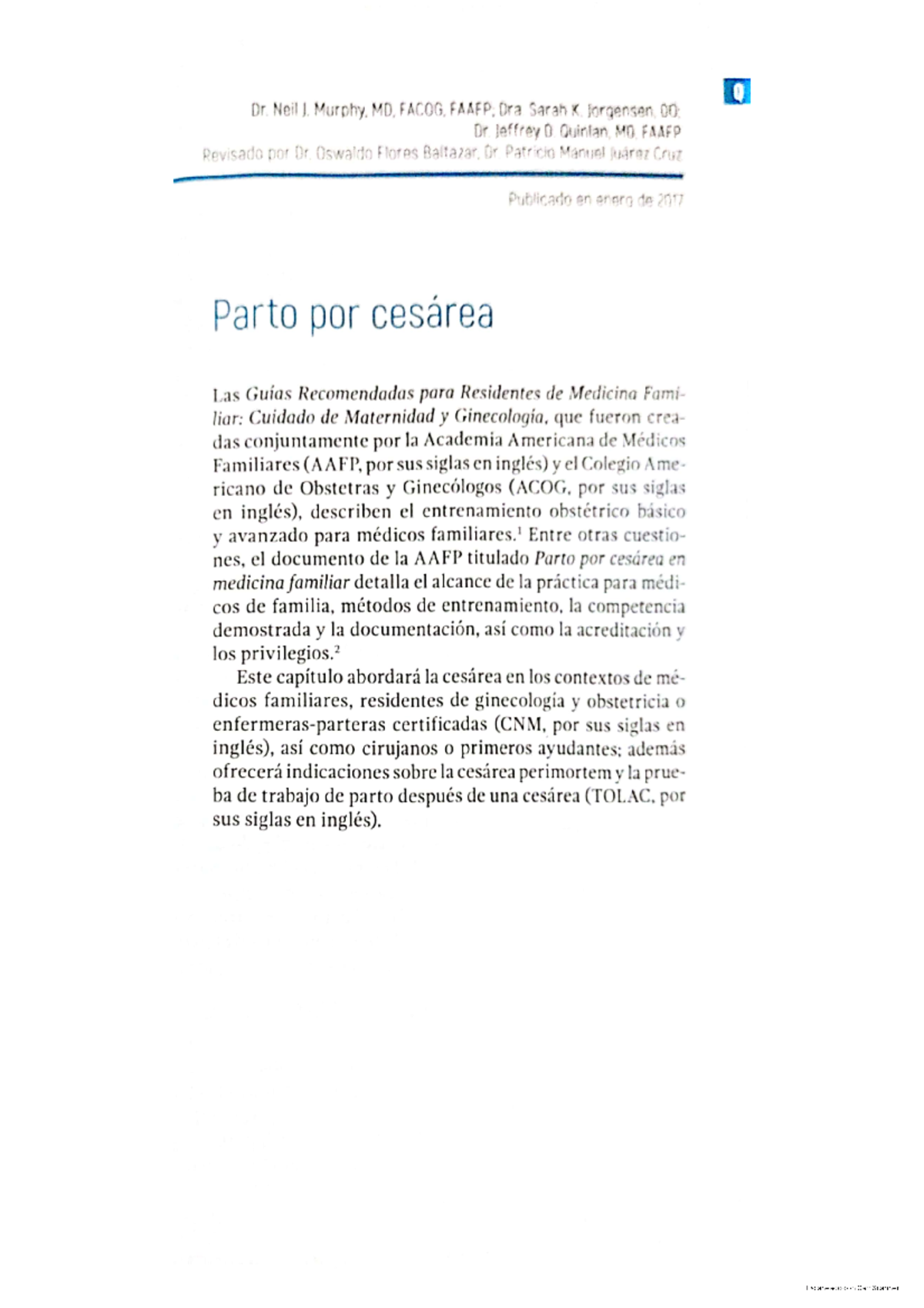 Parto por cesárea - embarazo parto y postparto - Studocu