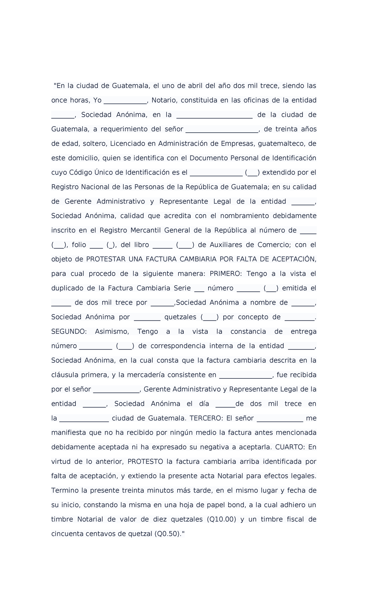 Modelo 1 21-04-2020 - "En la ciudad de Guatemala, el uno de abril del ...