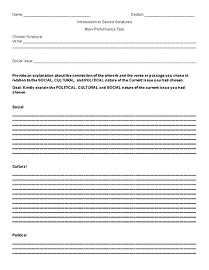 ELS Performance Task - hatdug - Earth and Life Science 11 (ABM & HUMSS ...
