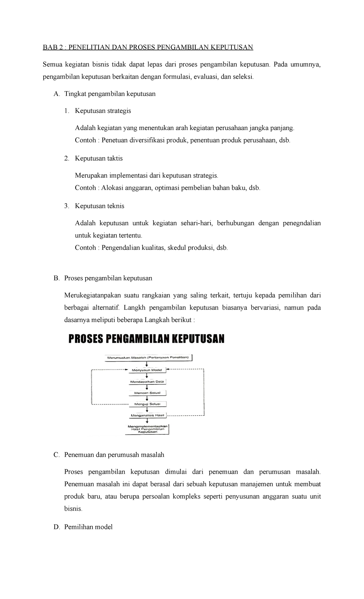 BAB 2 - Penelitian DAN Proses Pengambilan Keputusan - BAB 2 ...