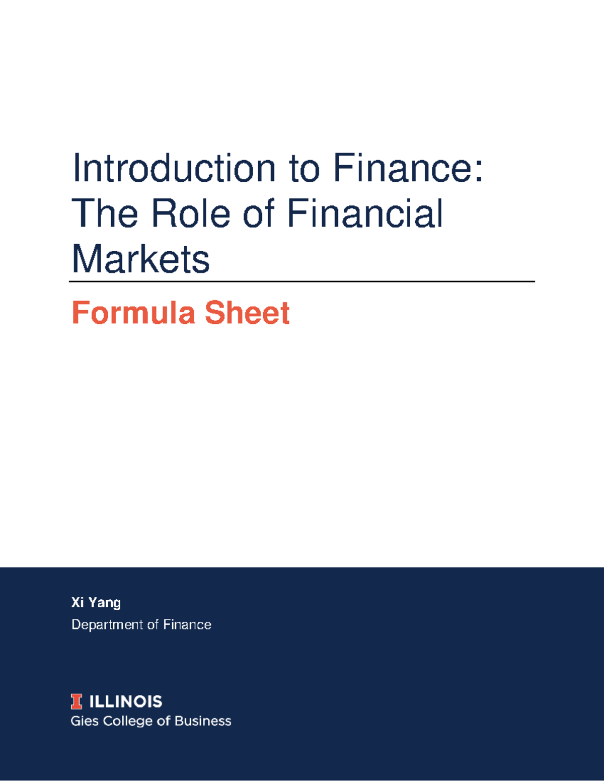 FIN500-MOOC2-Formula - Introduction to Finance: The Role of Financial ...