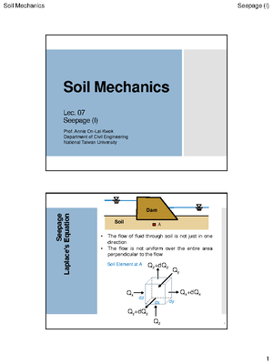 Soil Mechanics Lec05 Compaction Handout - Soil Mechanics Lec. 5 ...