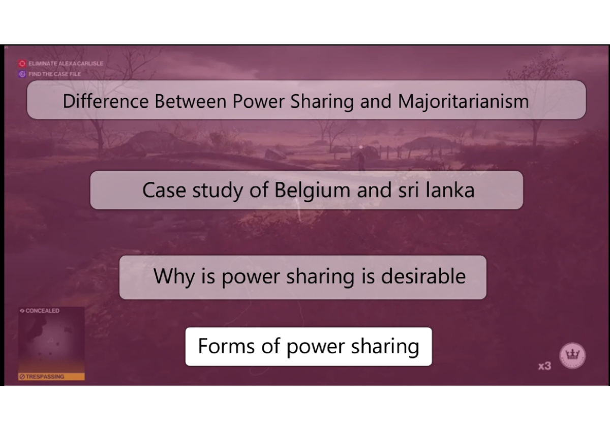 Class 10 political science chapter 1 power sharing - ELIMINATE ...