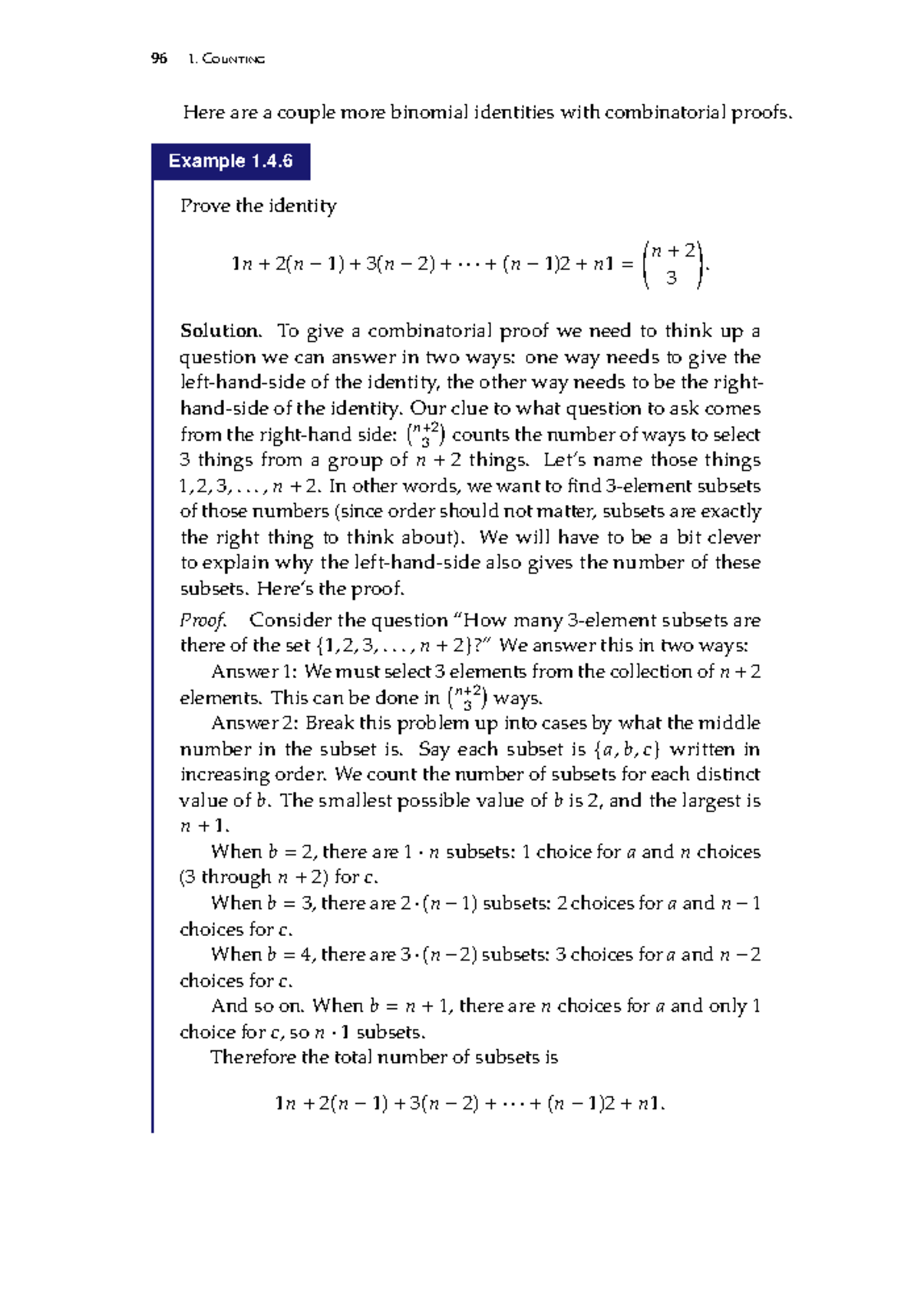 Discrete mathematics-38 - 96 1. Counting Here are a couple more ...