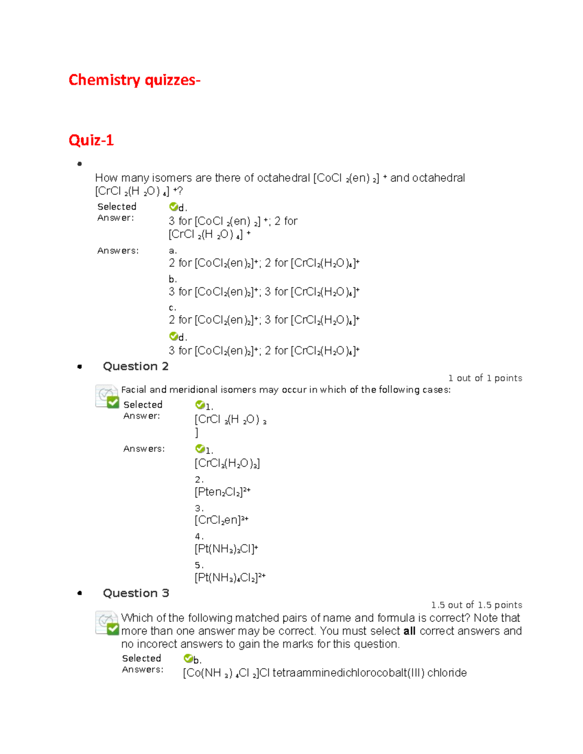 Quizzes for each module with answers - 300899 - UWS - Studocu
