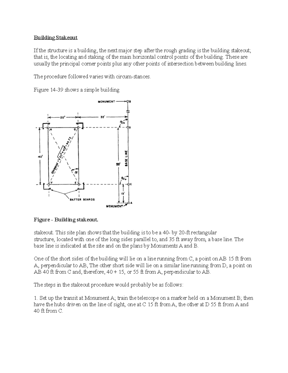 Building Design Building Design Building Design - Building Stakeout If ...