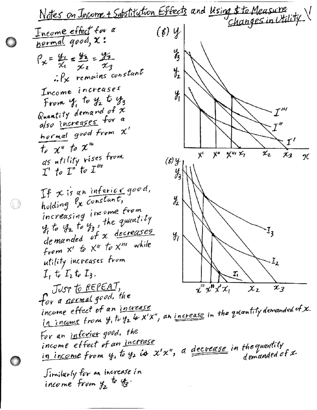 Hicks Monetizing Utility Changes - ECON 101 - UAlberta - Studocu