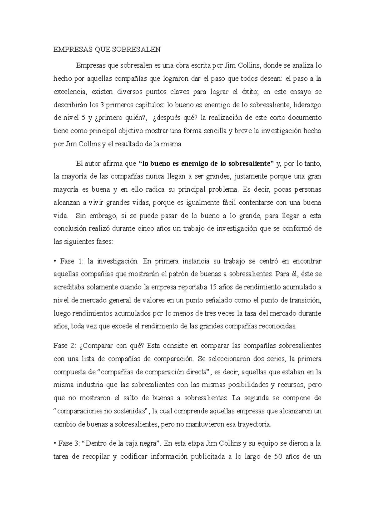 Ensayo Alexa Quintero - EMPRESAS QUE SOBRESALEN Empresas que sobresalen ...