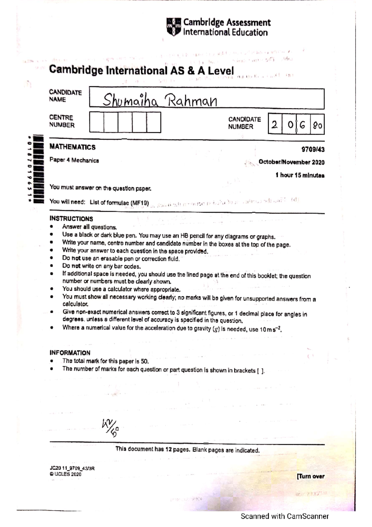 O-20-43 - Practicing the correct material before exams is the key. Here ...