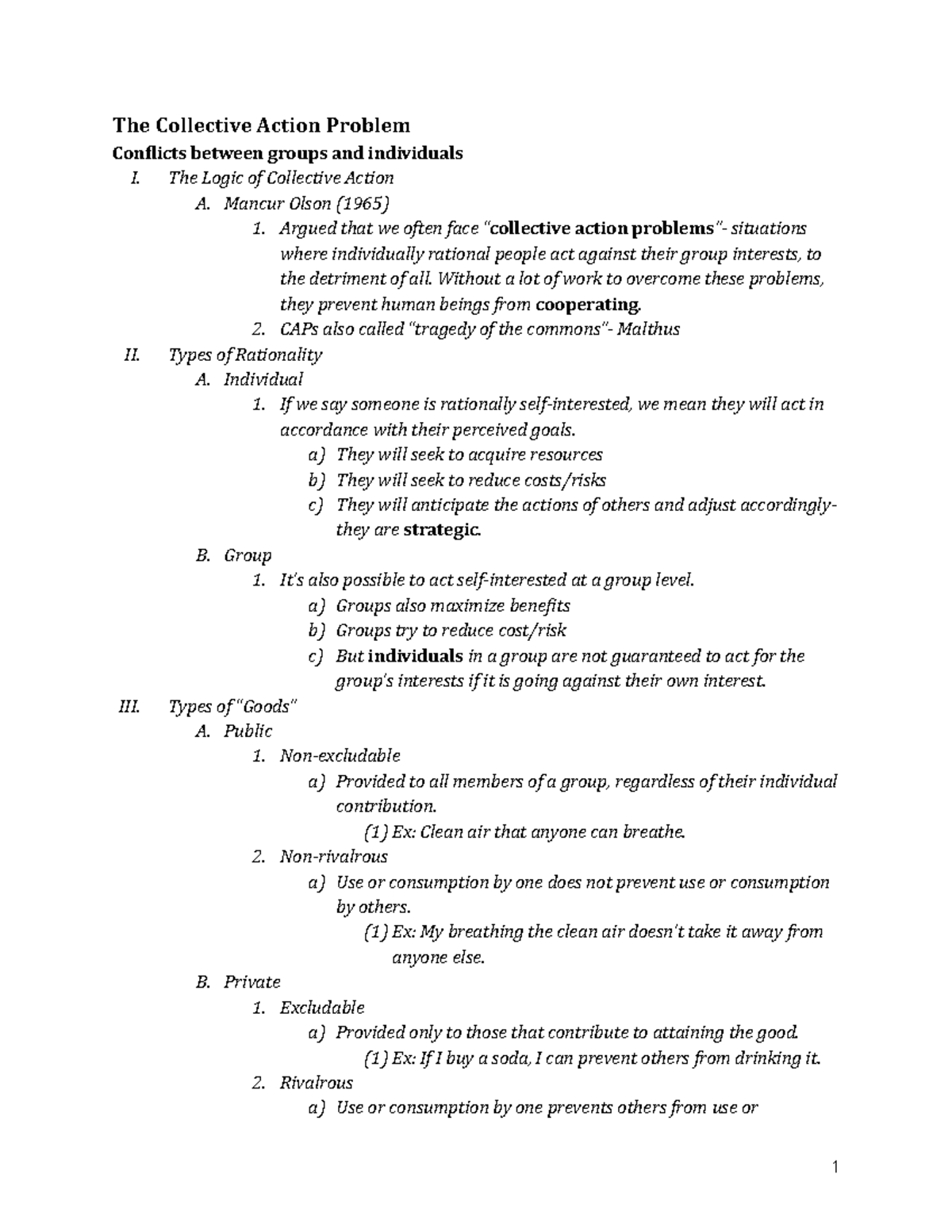 3 26 The Collective Action Problem - The Collective Action Problem ...