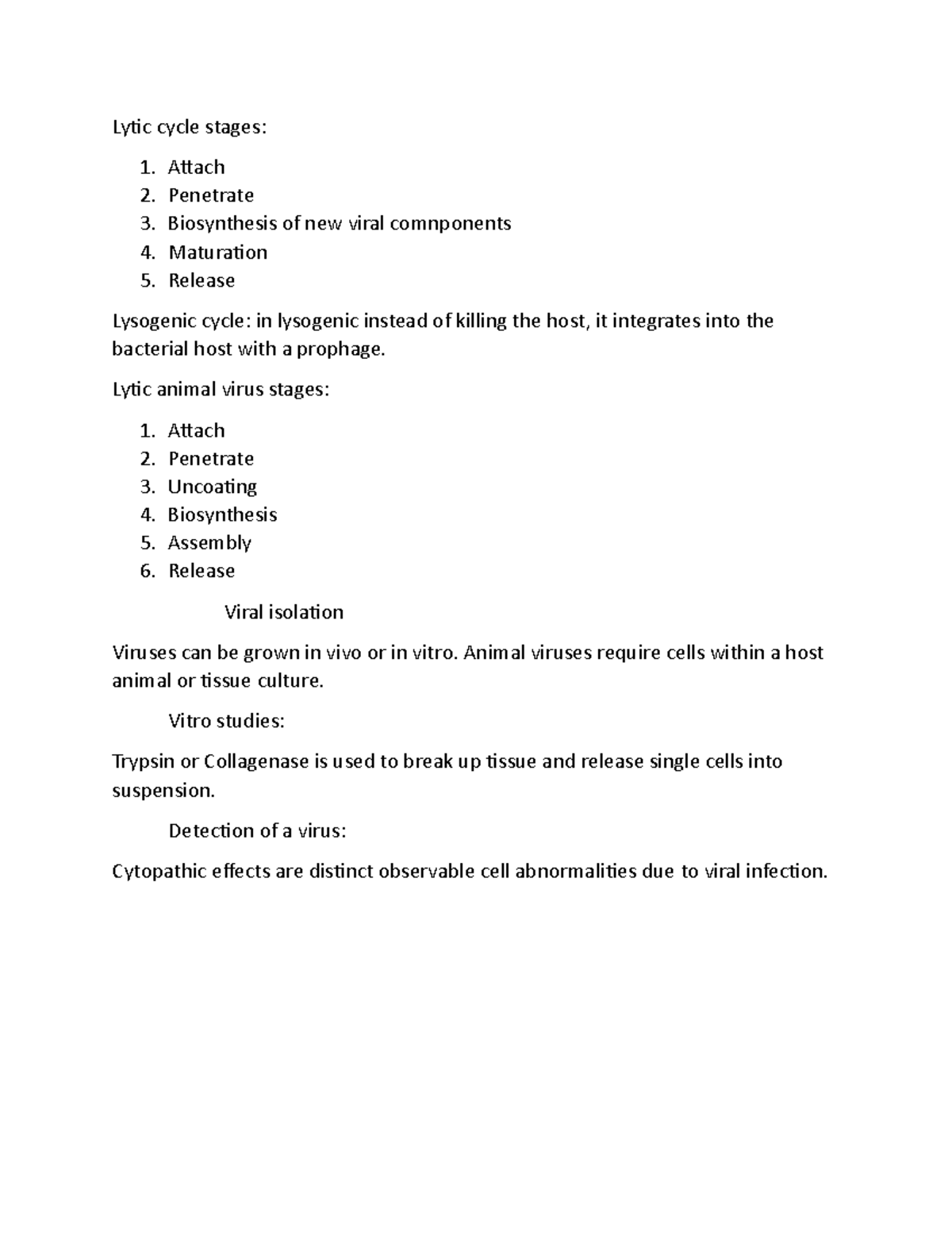 Lytic cycle stages 2-6 - micro - Lytic cycle stages: Attach Penetrate ...