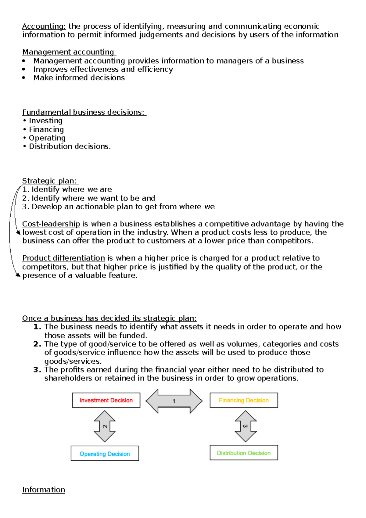 Accounting - Updated notes - Accounting: the process of identifying ...