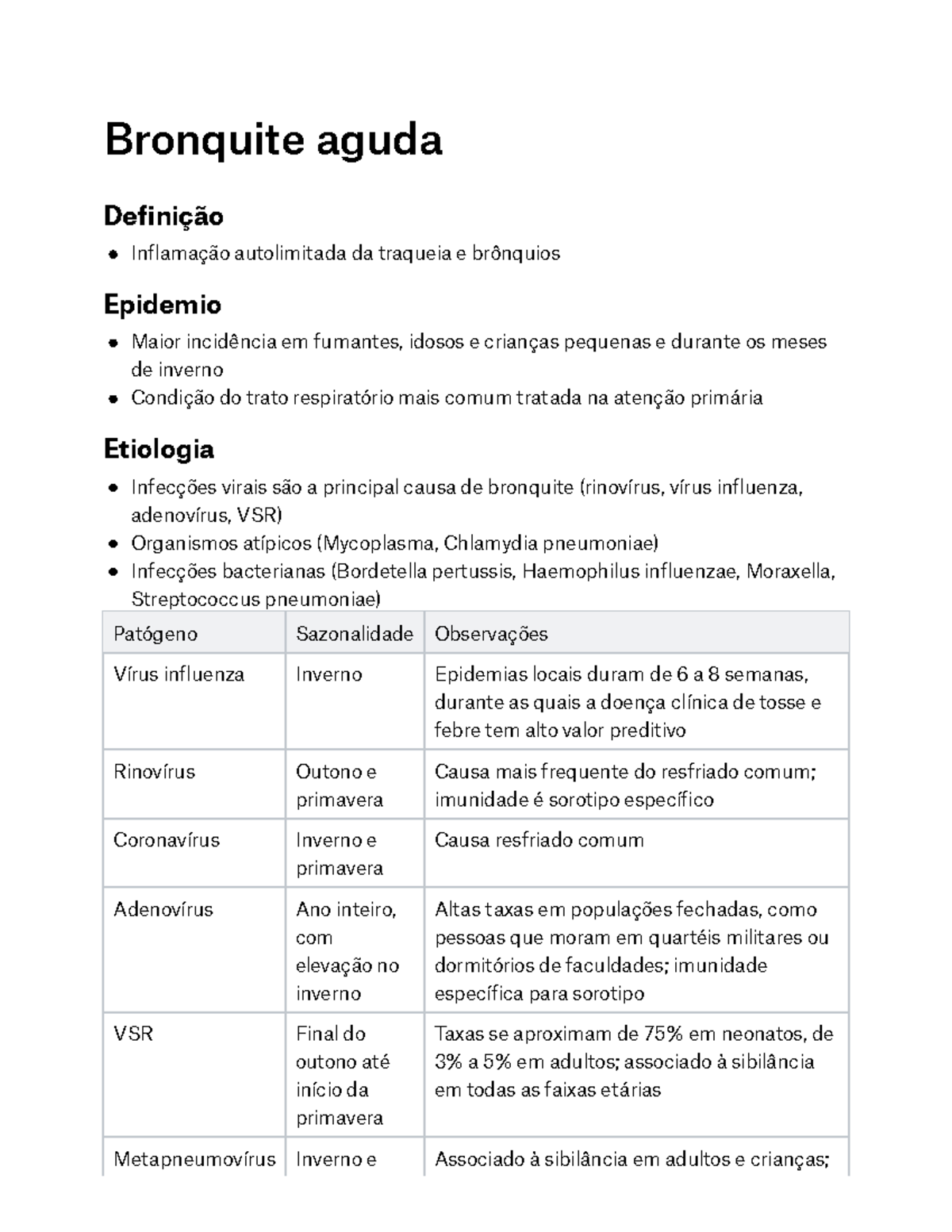 Bronquite aguda - Principios de medicina interna, 19 ed. - Bronquite ...