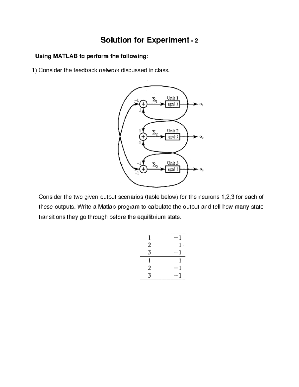 Experiment 2 Solution - Solution for Experiment - 2 Using MATLAB to ...