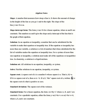 Algebra 3 - Algebra Notes Quartiles: The first quartile, median, and ...