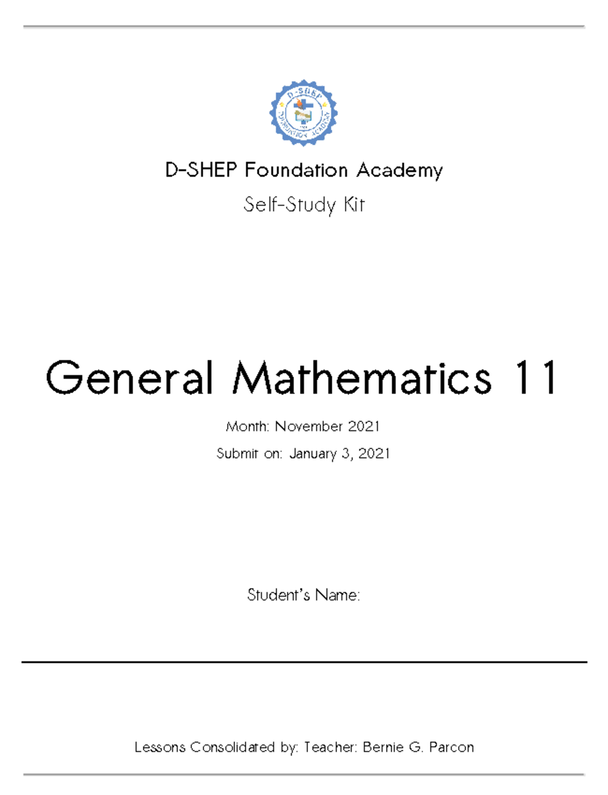 G11 Math SSK Q2 - Module access - Mechanical Engineering - Studocu