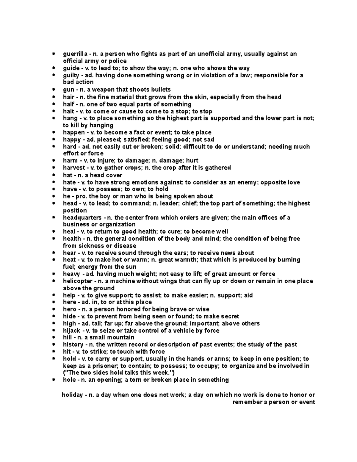 Guerrilla - words- explanation and examples. usage in sentences ...