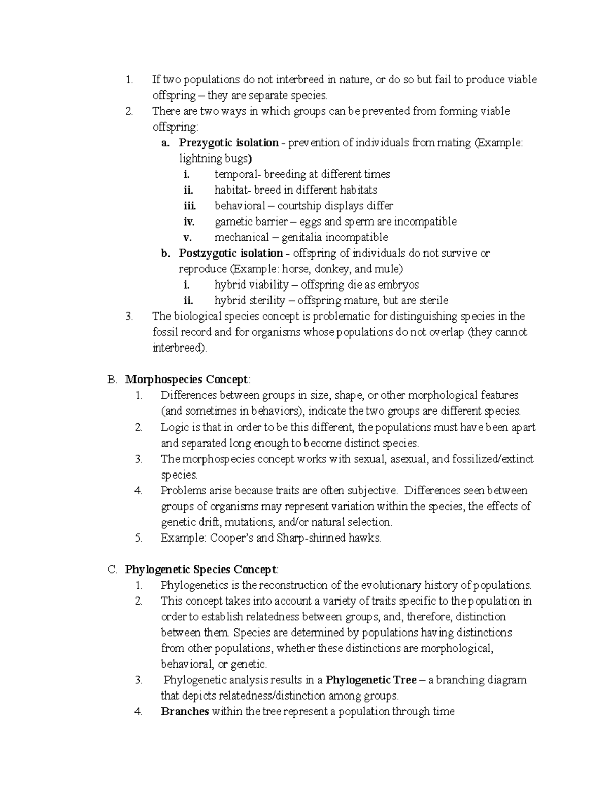 11-3 - Armstrong: Unit 1 - If two populations do not interbreed in ...