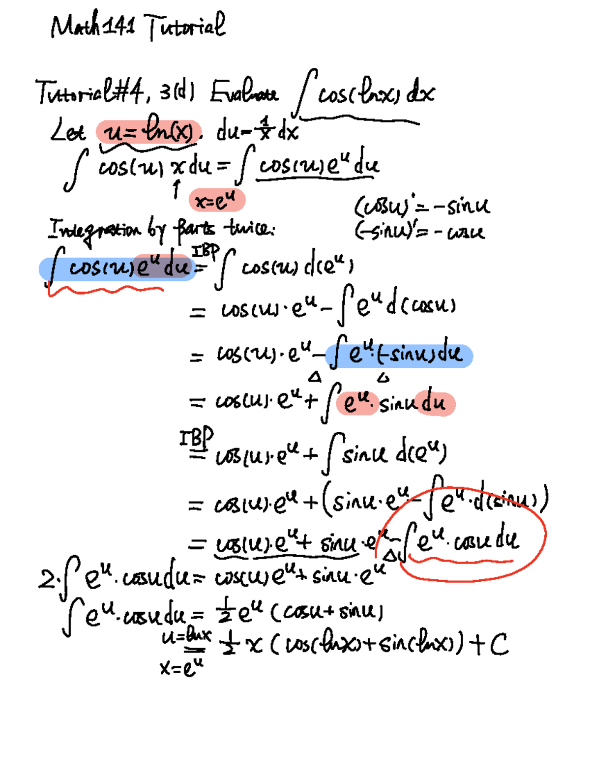 Tutorial 4&5 solutions - MATH 140 - Studocu