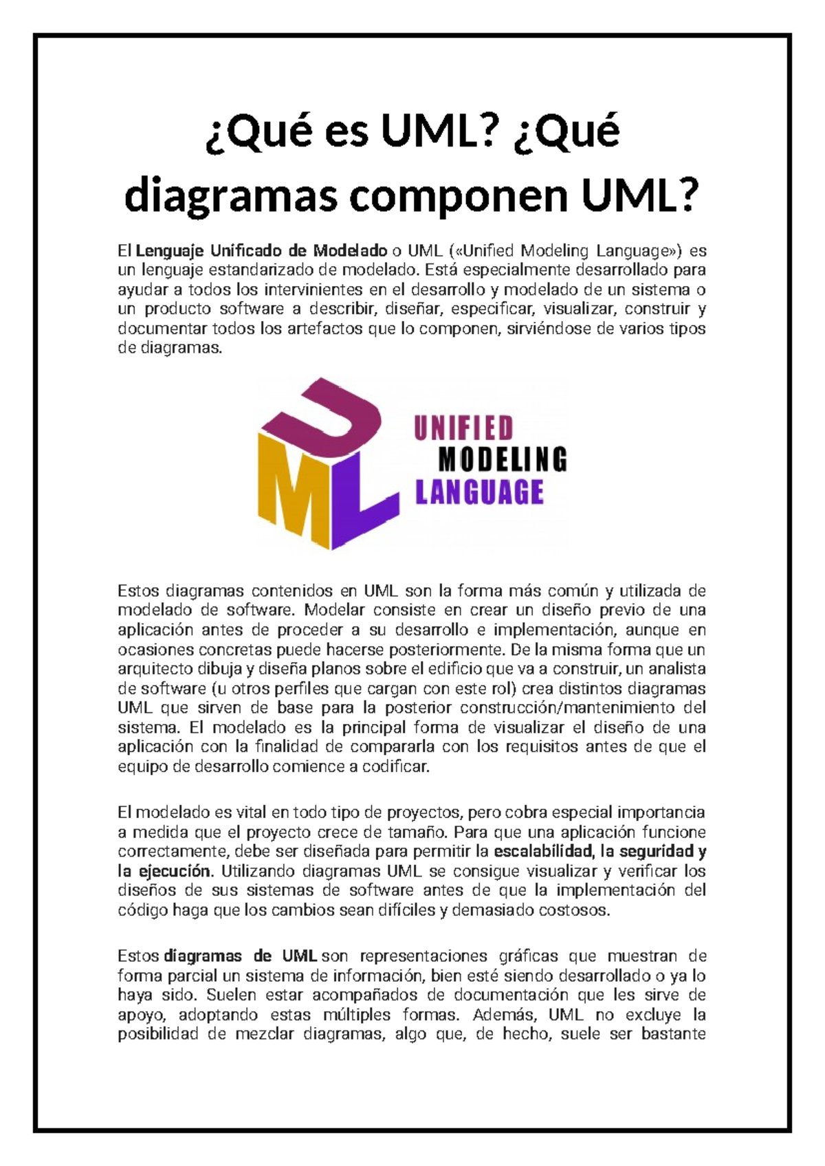Qué es UML - Que son los diagramas UML - ¿Qué es UML? ¿Qué diagramas componen UML? El Lenguaje ...