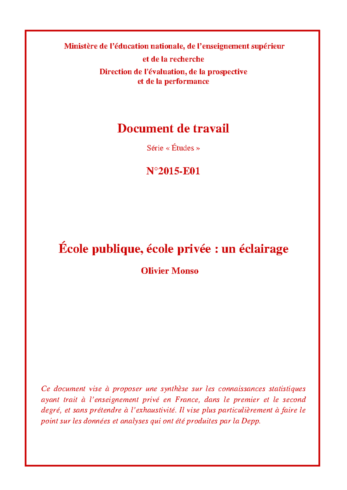 -cole-publique-cole-priv-e-un-clairage-47885 - Ministère de l’éducation nationale, de l ...