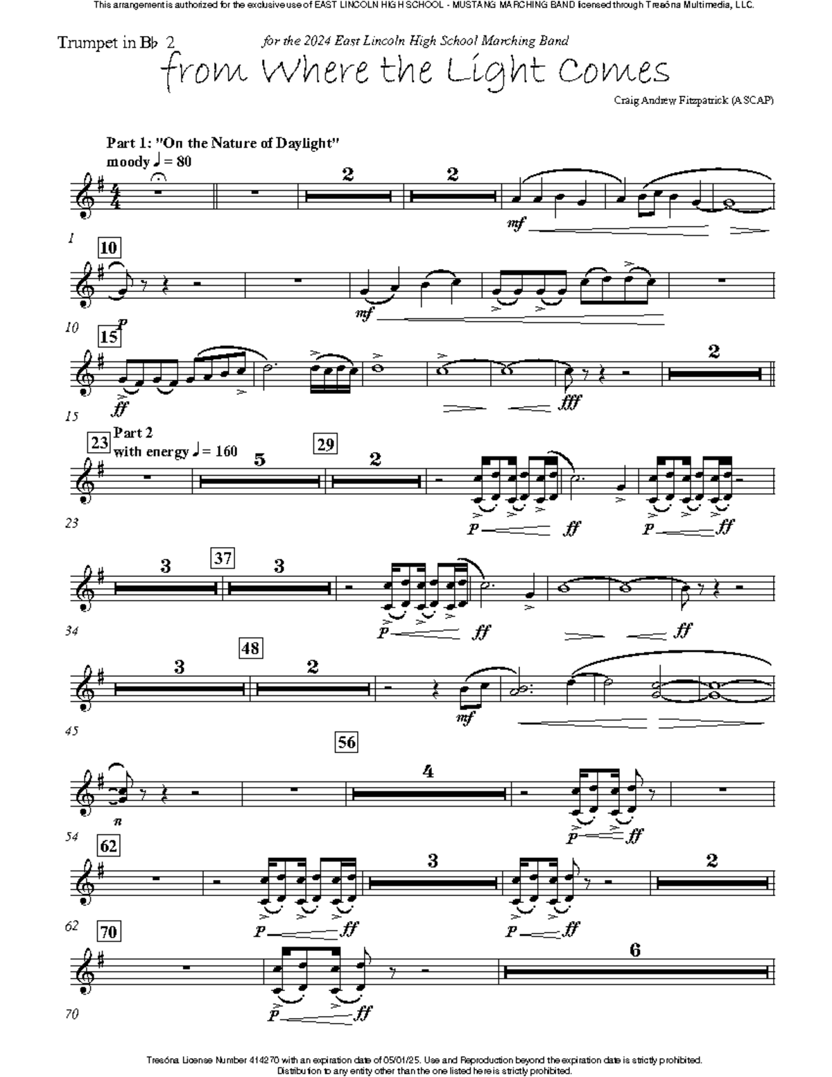 Ttrumpet 2 pdf - trumpet 2 - Trumpet in Bb 2 mf Part 1: "On the Nature ...