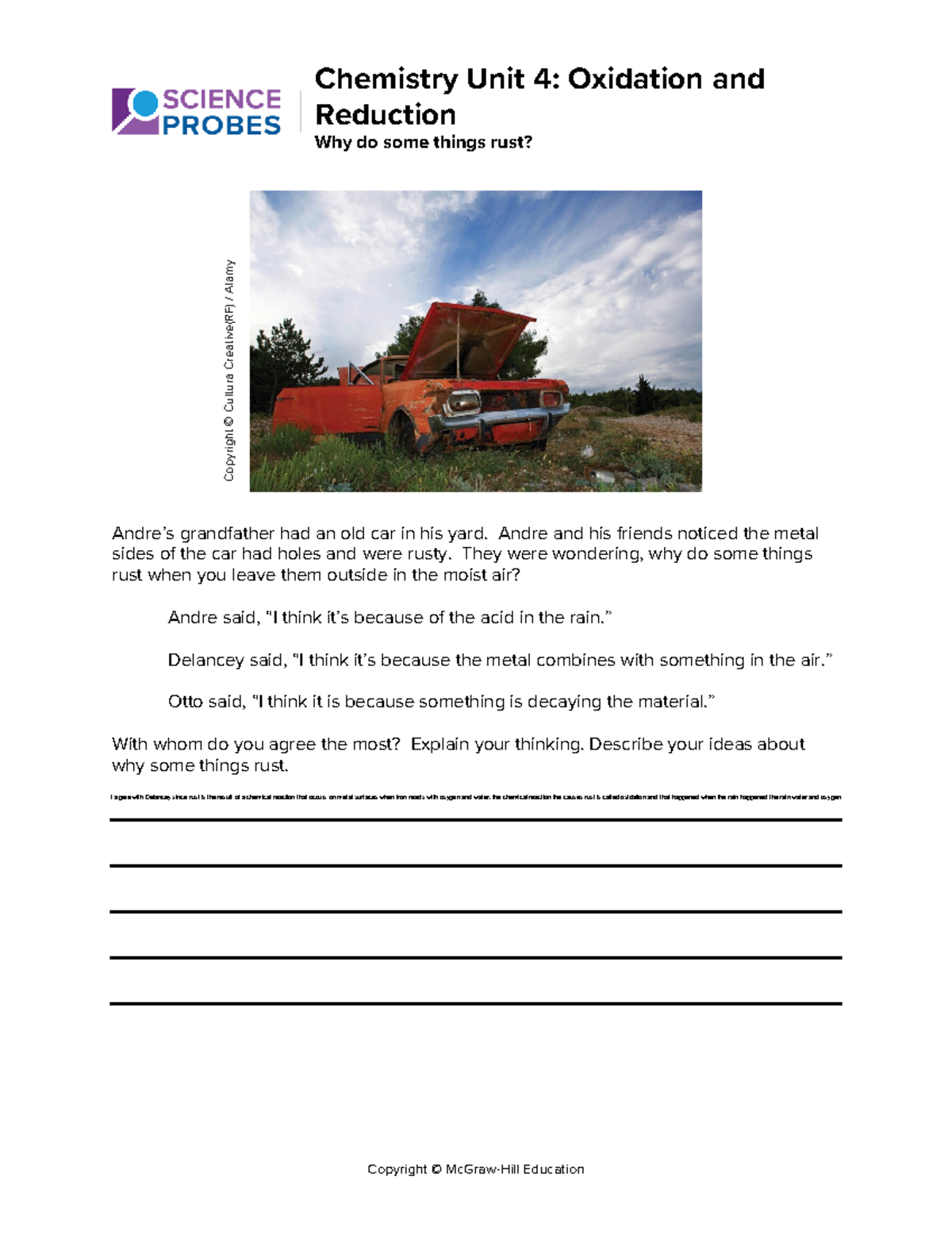 Toddle-Chemistry G10 Oxidation and Reduction worksheet edited ...